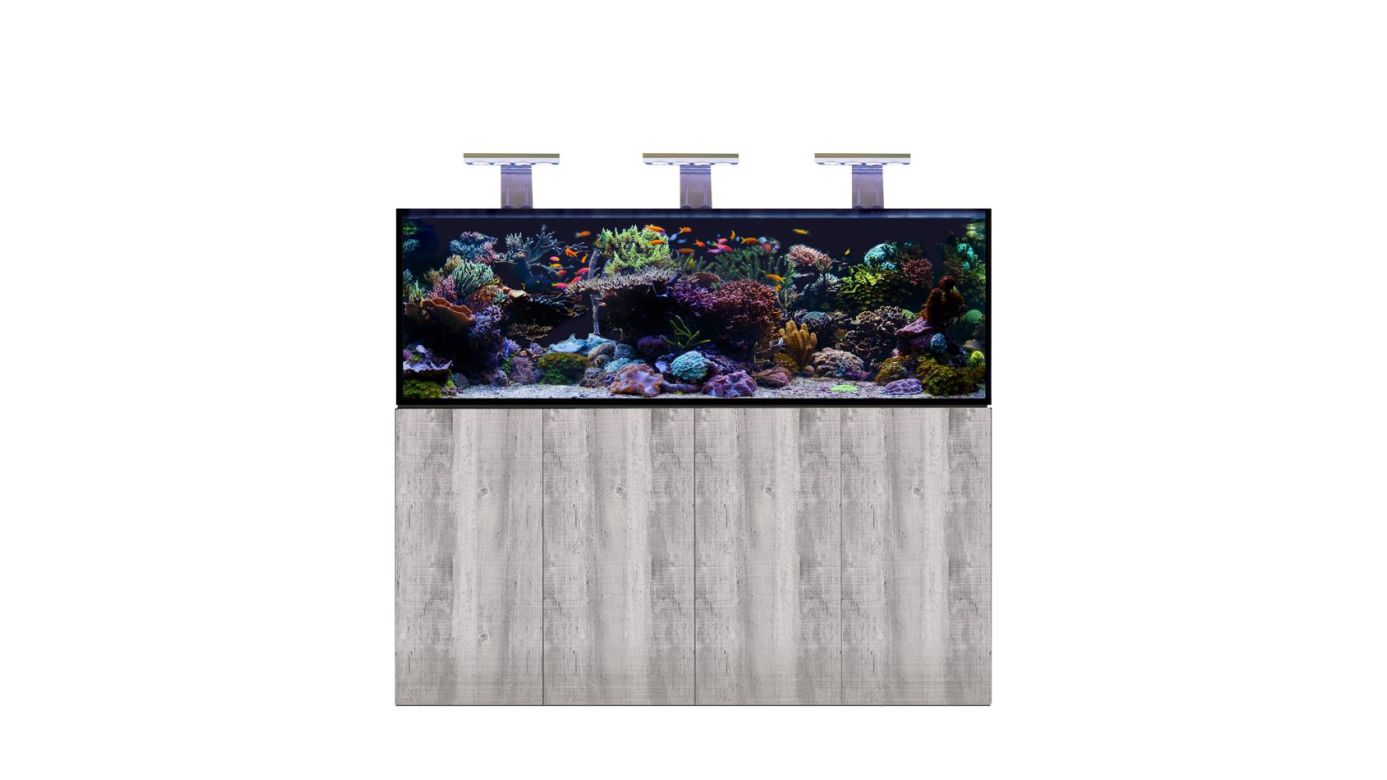 D-D AQUA-Pro Reef 1800 Metal Frame Driftwood Concrete Aquariumsystem ...